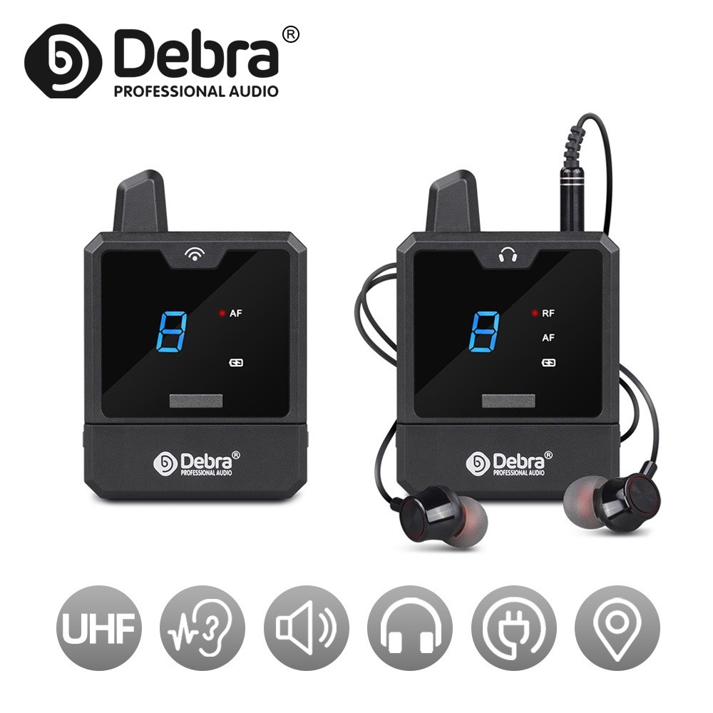 Debra Portable UHF Wireless In-Ear Monitor System for Professional ...