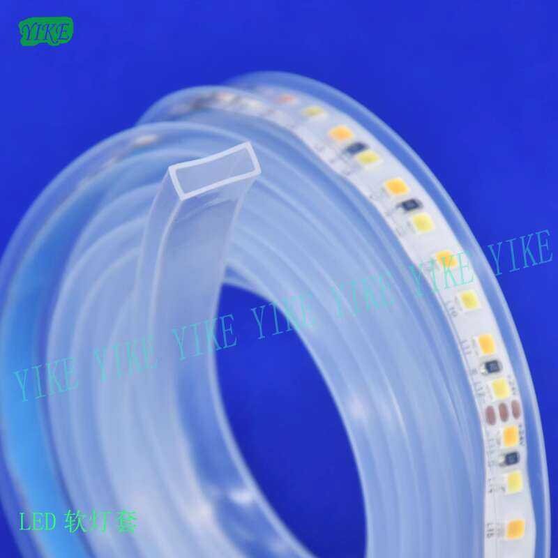 LED silicone 5050 high transparent square tube waterproof soft sleeve ...