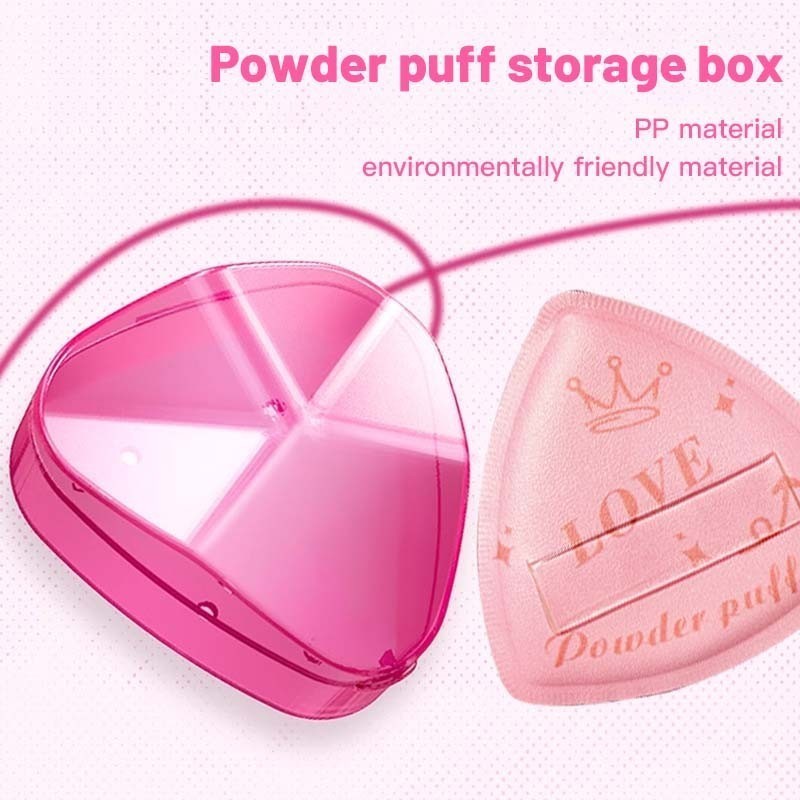 FEPO 5pcs/set Flat Top Makeup Brush Set Mini Powder Puff Professional ...