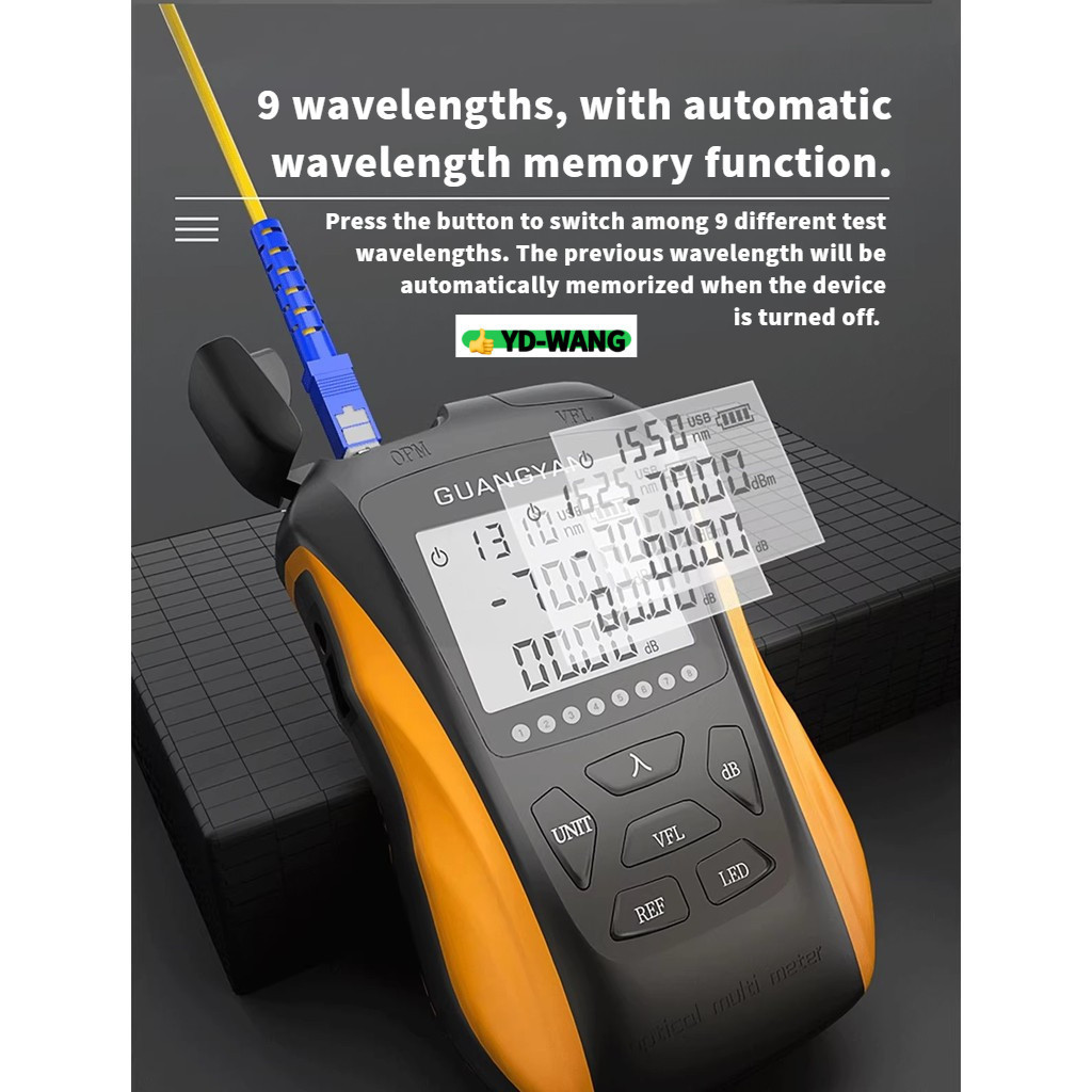 FTTH Tool Fiber Optic OPM Optical Power Meter Visual Fault Locator VFL ...
