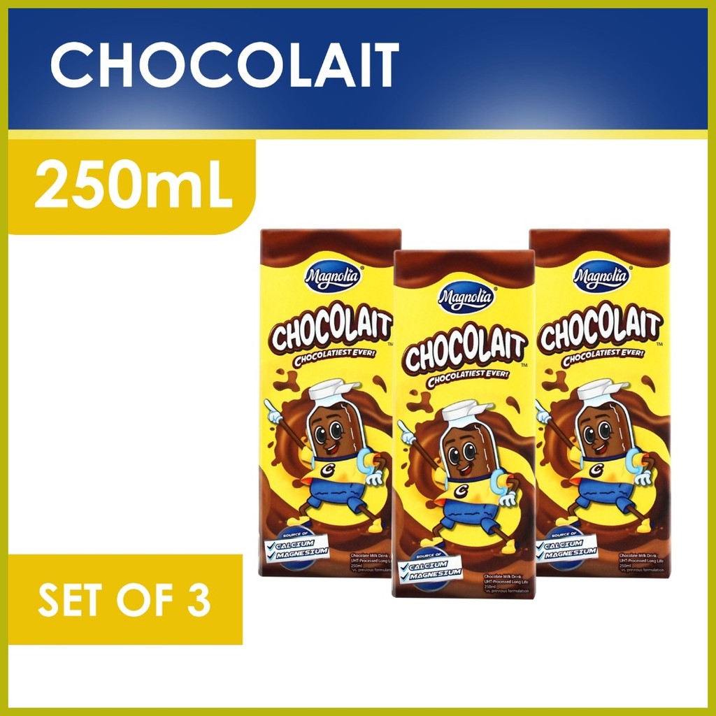 ஐ ∠ MAGNOLIA Chocolait 250ml Chocolate Flavored Milk Drink, Source of ...