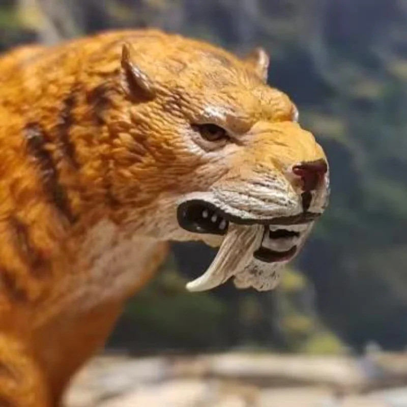 G Sabertooth Model Sabre-Wulf Prehistoric Animal Smilodon Tiger Figures ...