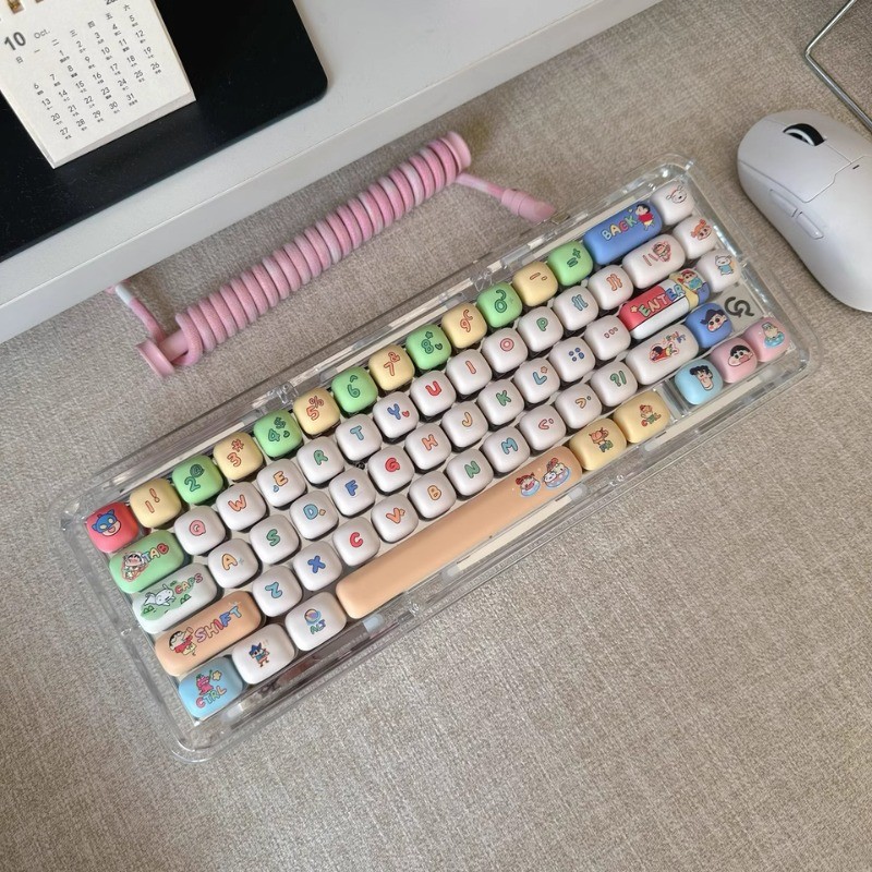 Crayon Shin-chan Keycap MOG Profile 140 Keys PBT Five-sided Dye ...