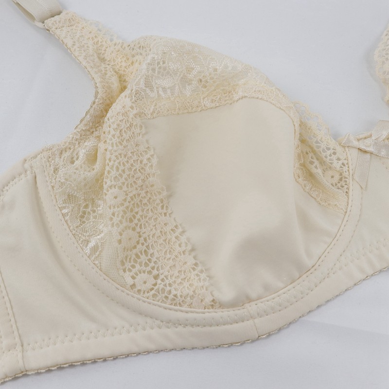 PARIFAIRY Plain Floral Lace Bra for Woman Plus Size Bra with Wire Ultra ...