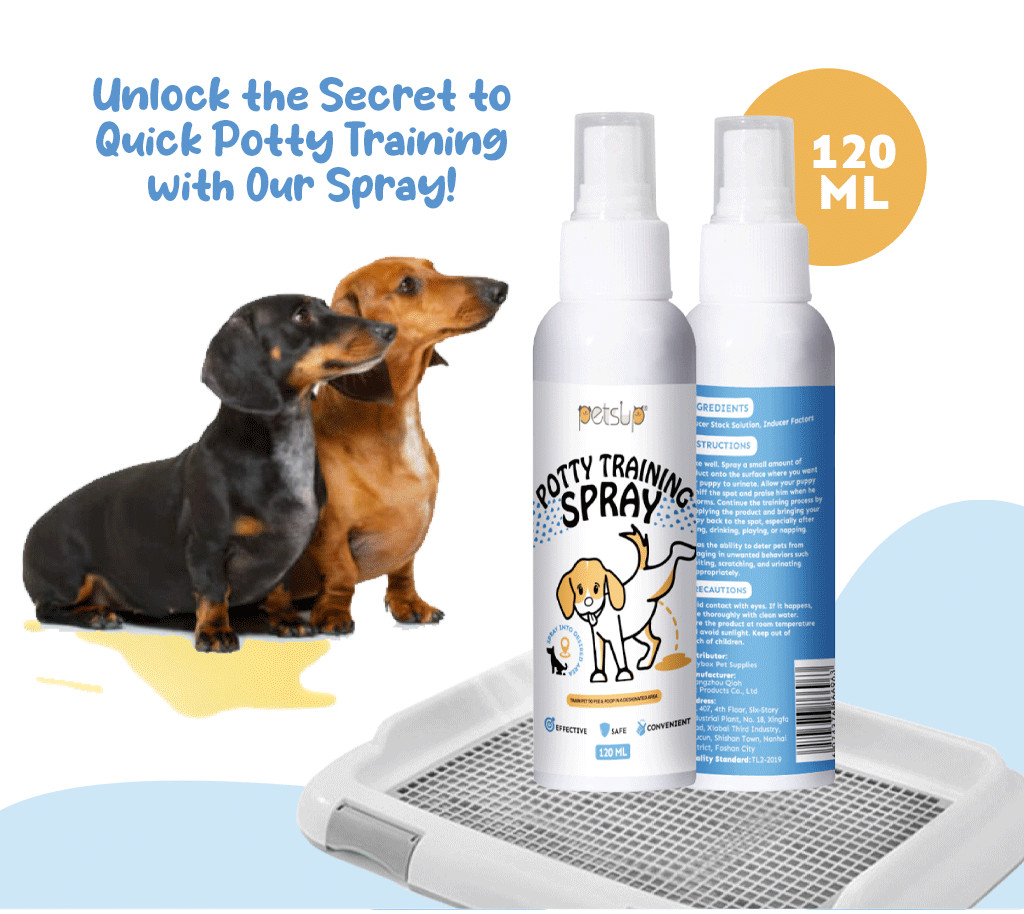 Petsup 120ML Pet Defecation Inducer Potty Spray Pet Potty Training ...