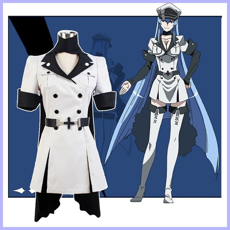ஐ ♞Anime Cosplay Akame Ga KILL Esdeath Empire General Apparel Full Set ...