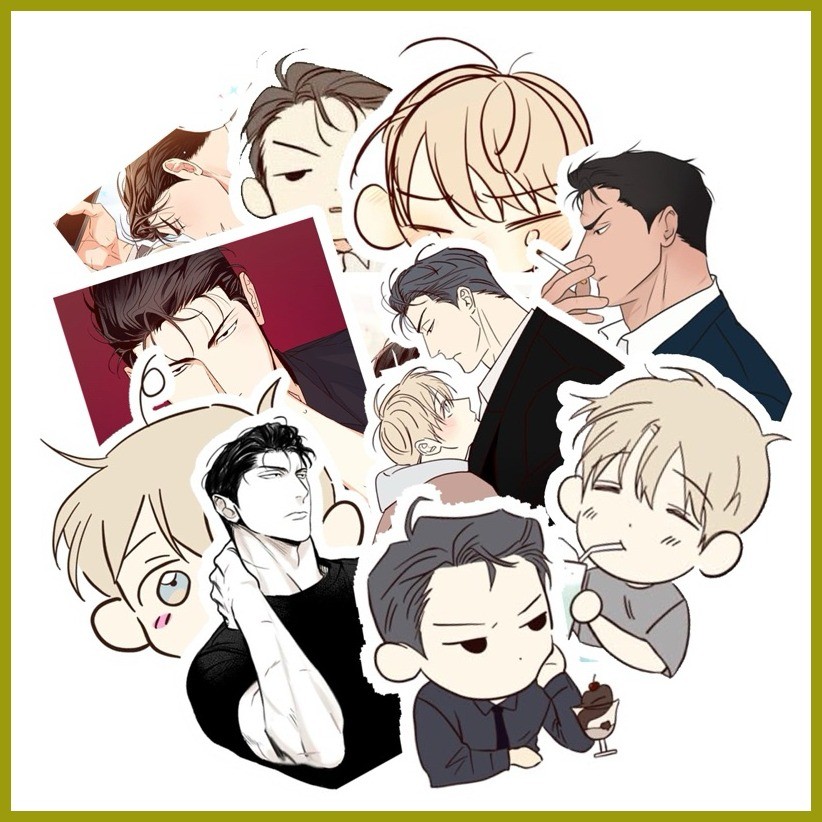 Dangerous Convenience Store BL Yaoi Manhwa Sticker Pack (30pcs ...