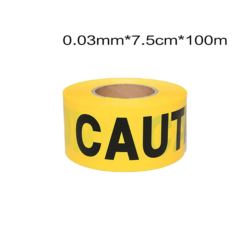 100m/roll Caution Tape Non-Adhesive Yellow Danger Warning Tape For Isolated Barricade | Shopee ...