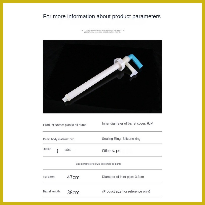 [Available in stock] Manual Oil Pump Siphon Transfer Gas Oil Plastic ...