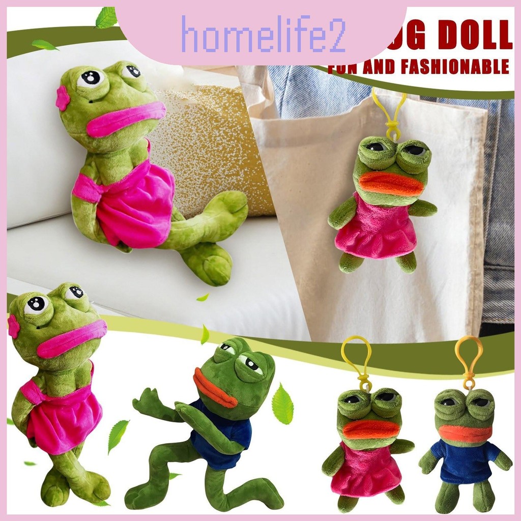 12/40cm Pepe The Frog Sad Plush Keychain Pendant Stuffed Animal Dolls ...