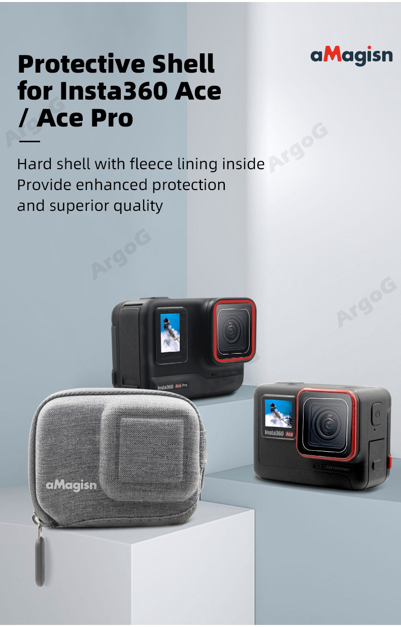aMagisn Mini Carring Case for Insta360 Ace Pro / Ace Hard Shell Camera ...
