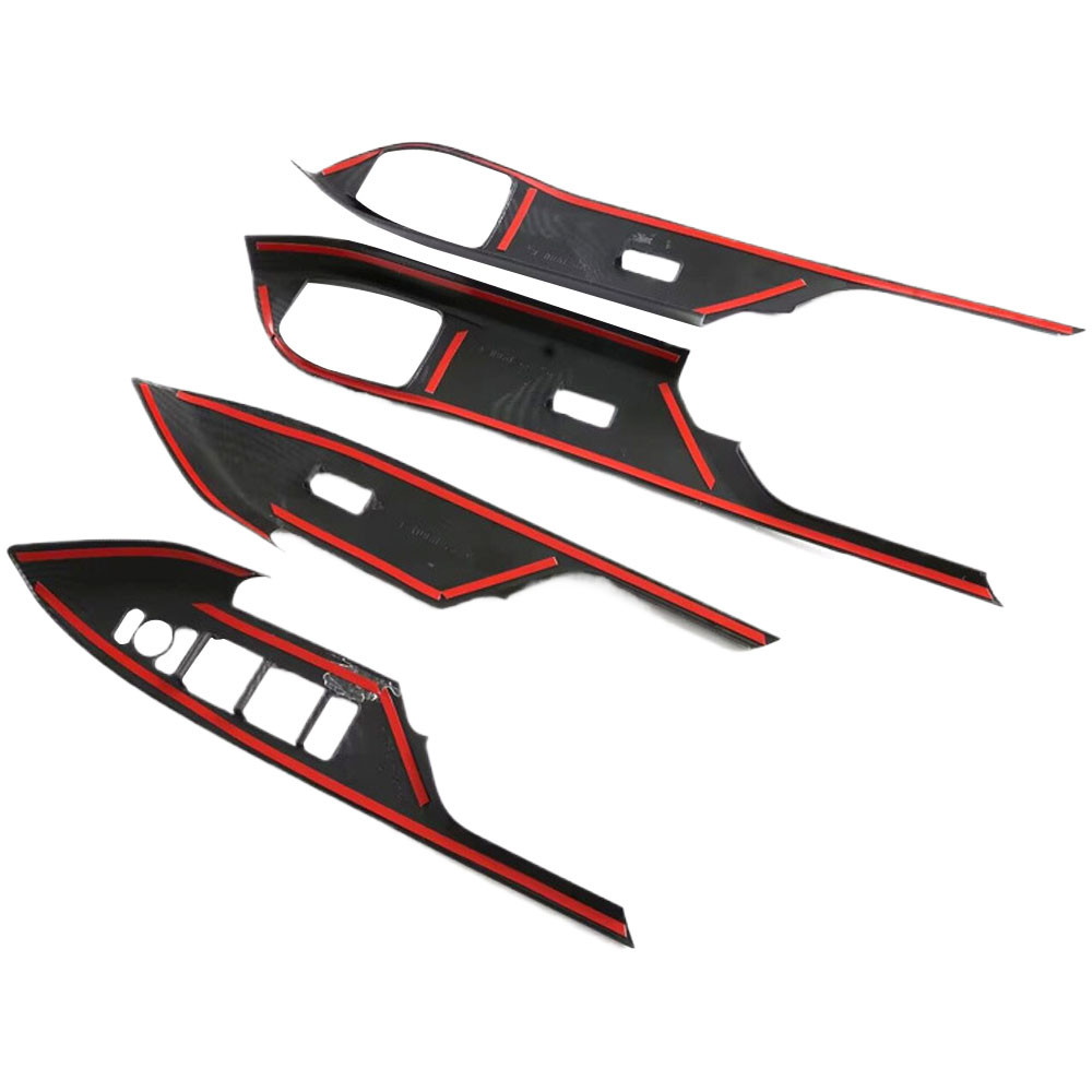 LHD Model Carbon Fiber Car Inner Gear Panel Cover Sticker for Toyota ...