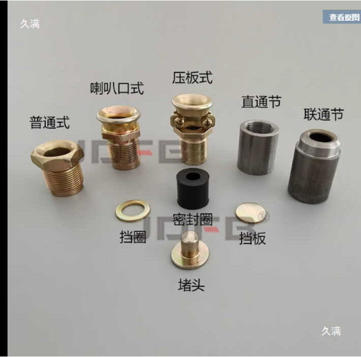 A1 straight section explosion-proof rubber ring galvanized washer plug ...