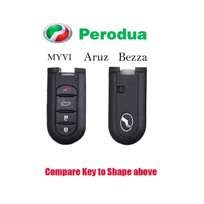 Perodua Bezza / MYVI / Aruz Keyless Remote Car Key leather Cover Case ...