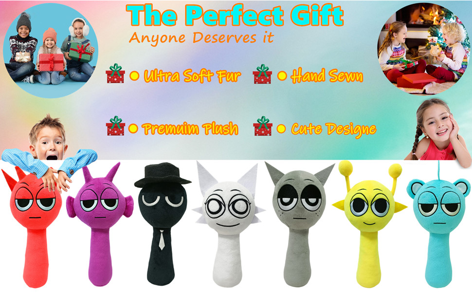 Plush, 10'' and Gray Plushies, Soft and Stuffed Toys Dolls for Fans and ...