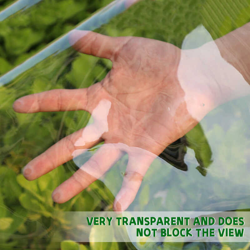 PVC Transparent Waterproof Tarpau with Eyelets Weatherproof Durable ...