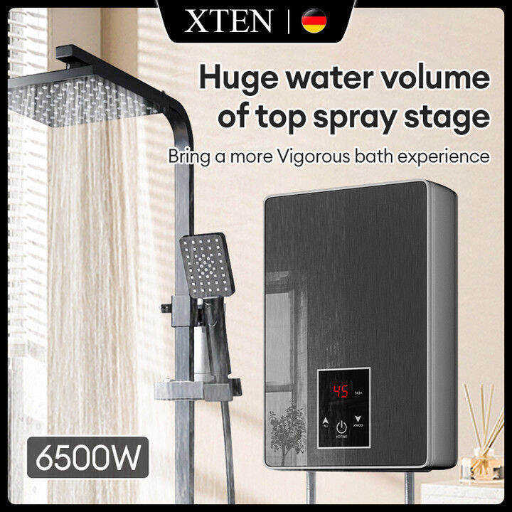 Instant For XTEN Hot Water Electric Inverter With Shower Heater 6500W ...