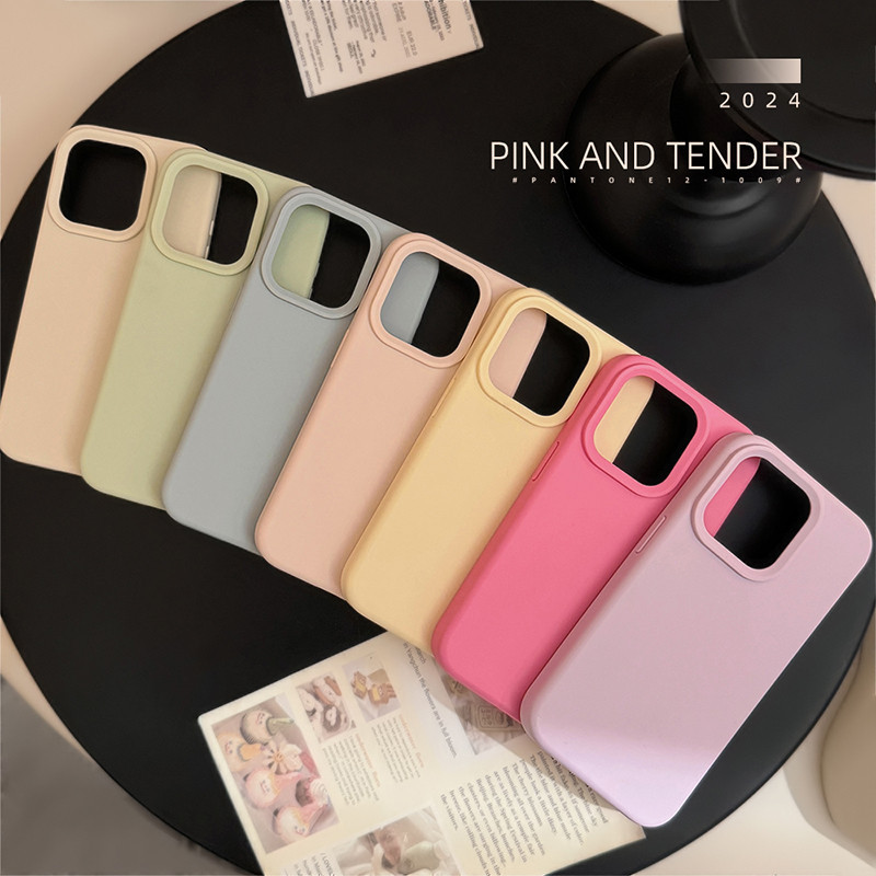 Dopamine Color Silicone Phone Case for iPhone 16 15 14 11 12 13 Pro Max Cases for iPhone 14 15 ...