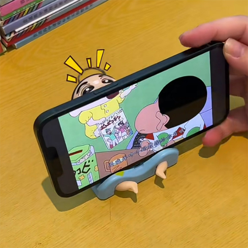 Crayon Shin Chan Phone Holder Cute Shin Chan Desktop Ornament Phone ...