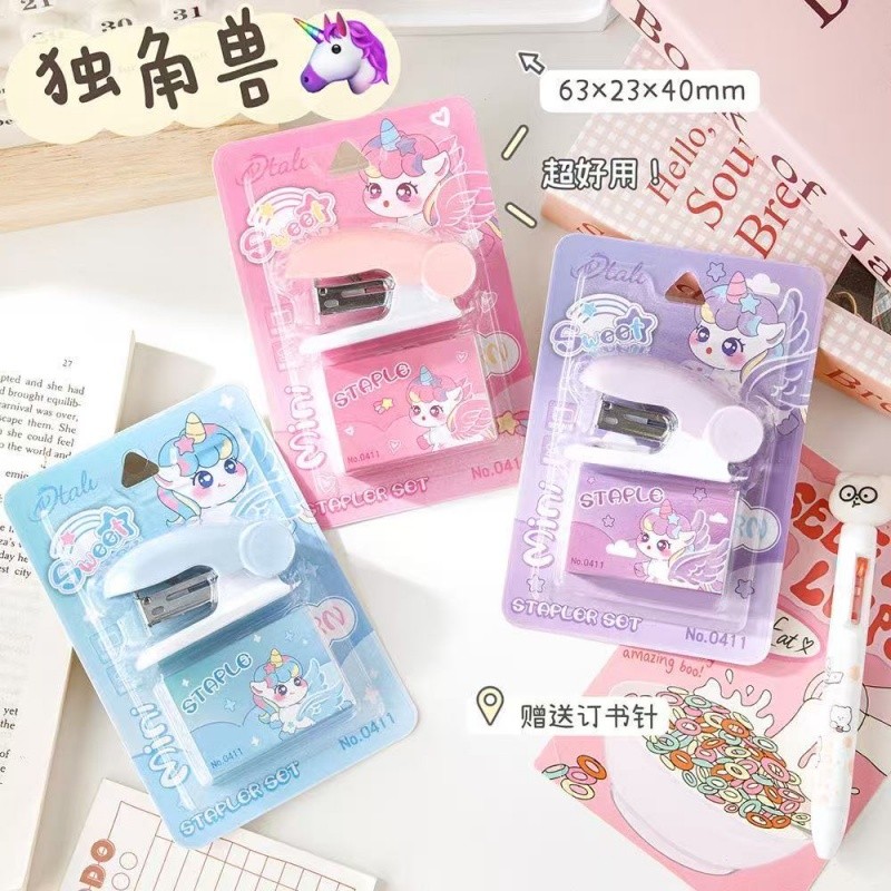 Stapler Set Cute Mini Stapler with Staple Office School Portable ...