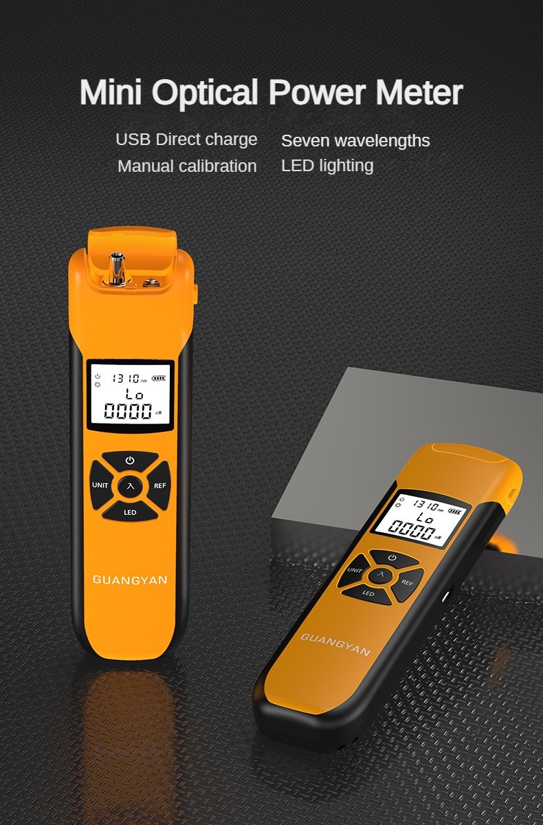 ZoeRax Optic Power Meter - 50+26 dBm Fiber Light Meter for Testing 7 ...