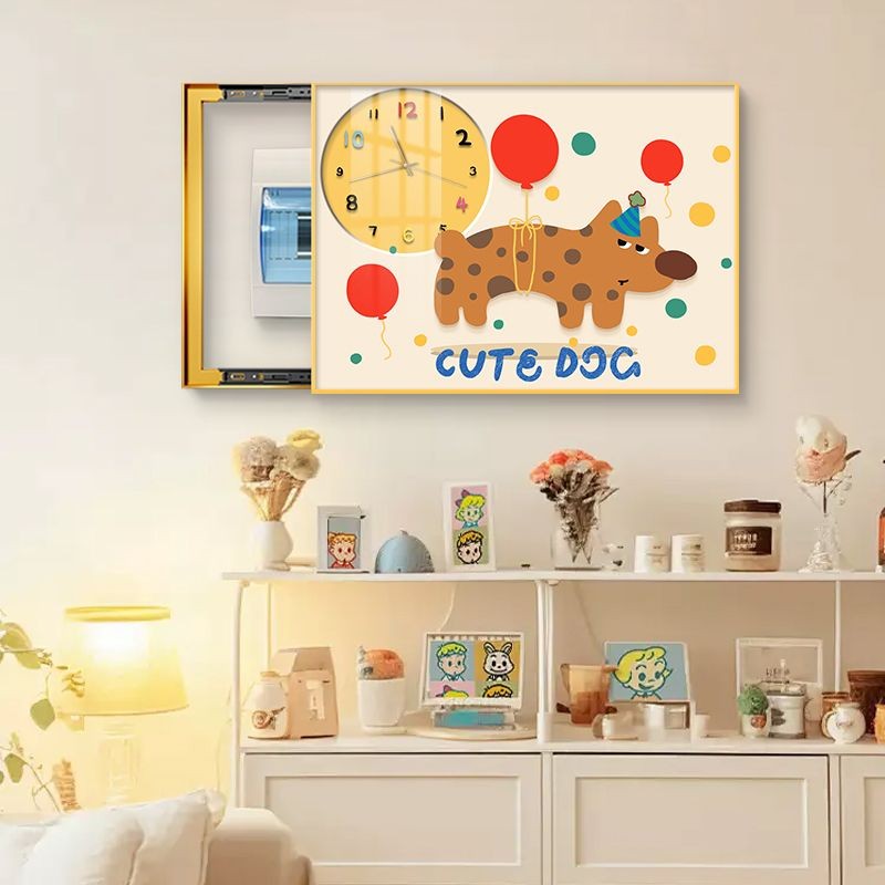 Dopamine Meter Box Decorative Painting With Clock Cute Polka Dot Cat No ...