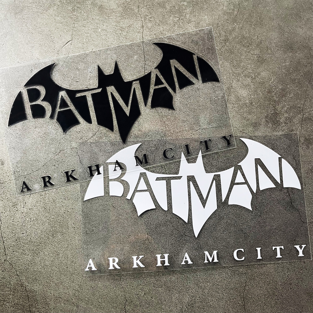 For DC Batman Reflective Vinyl Motorcycle Auto Cartoon Badge Window ...