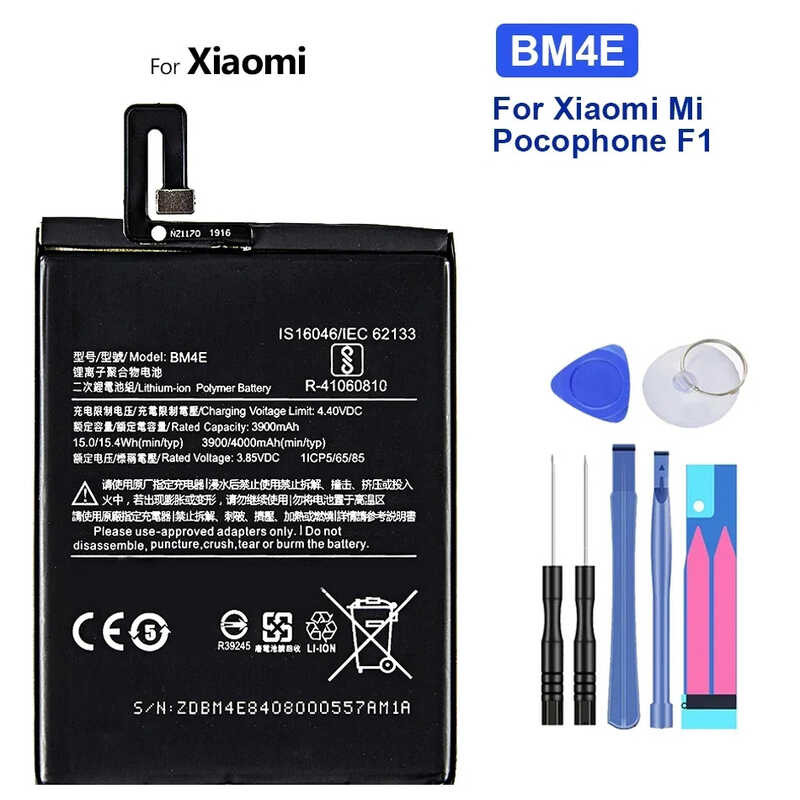 BM4E 4000mAh original Battery para sa Xiaomi Mi Pocophone Poco F1 ...