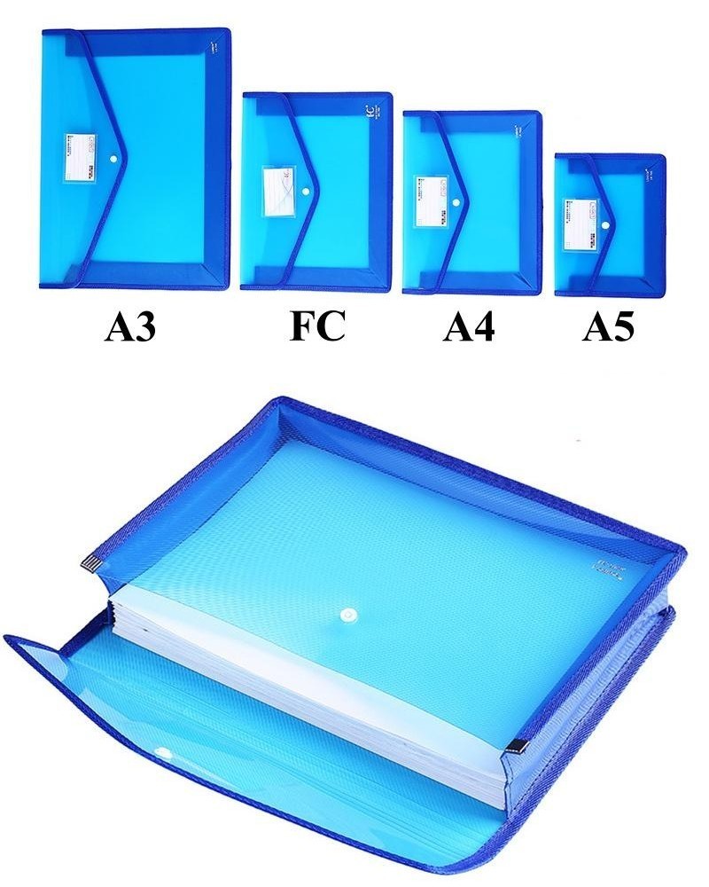 A3 / A4 / A5 / FC Horizontal Color Organ Bag Office Test Paper Storage ...
