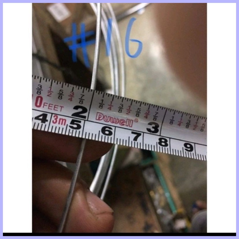 Gi wire or alambre Sizes: Gauge 14, 16, 18 and 24 kilos 1 kilo per ...