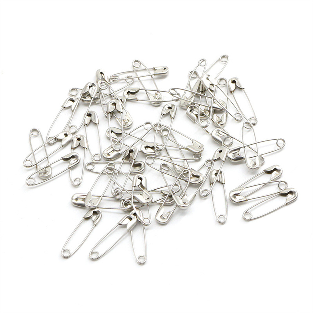 260pcs/set Nickel-plated Steel Mixed Safety Pins in 5 Sizes for Sewing ...