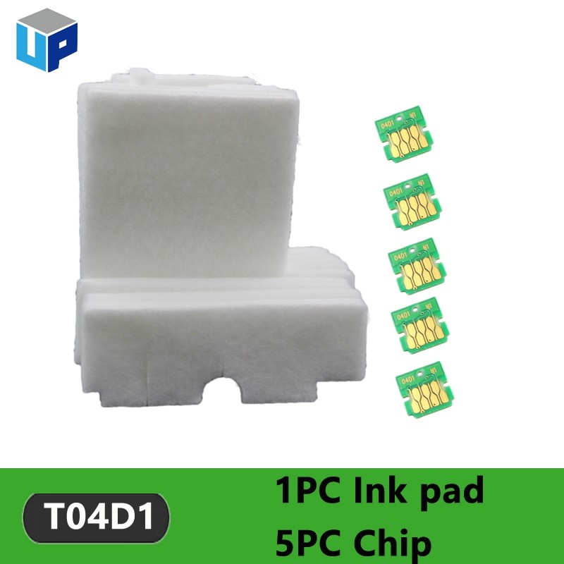 T04D1 Waste ink sponge absorber pad and chip for Epson L4158 L6178 ...