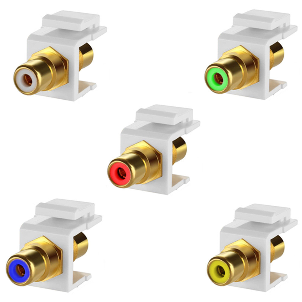 Rca Keystone Female Female Panel Buckle Socket Module Adapter for ...