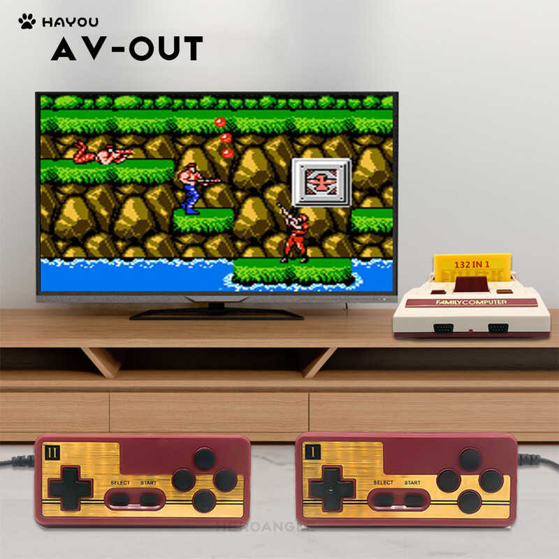FC Retro Video Console Av-Out Fc-Compact 500 Games Red And White TV ...