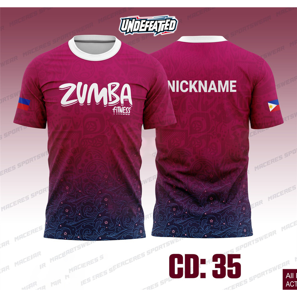 【Free customization name】Sublimation Shirt 2025 Love Zumba Zumbawear ...