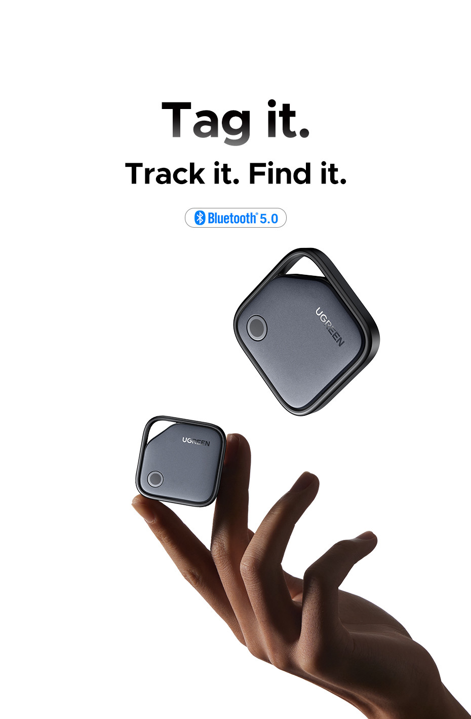UGREEN Smart Tag Smart Locator Bluetooth Tracker Keys Finder Item ...