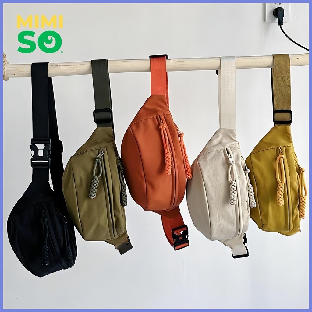 MIMISO Dumpling Bag For Unisex Japanese Simple Canvas Harajuku Style ...