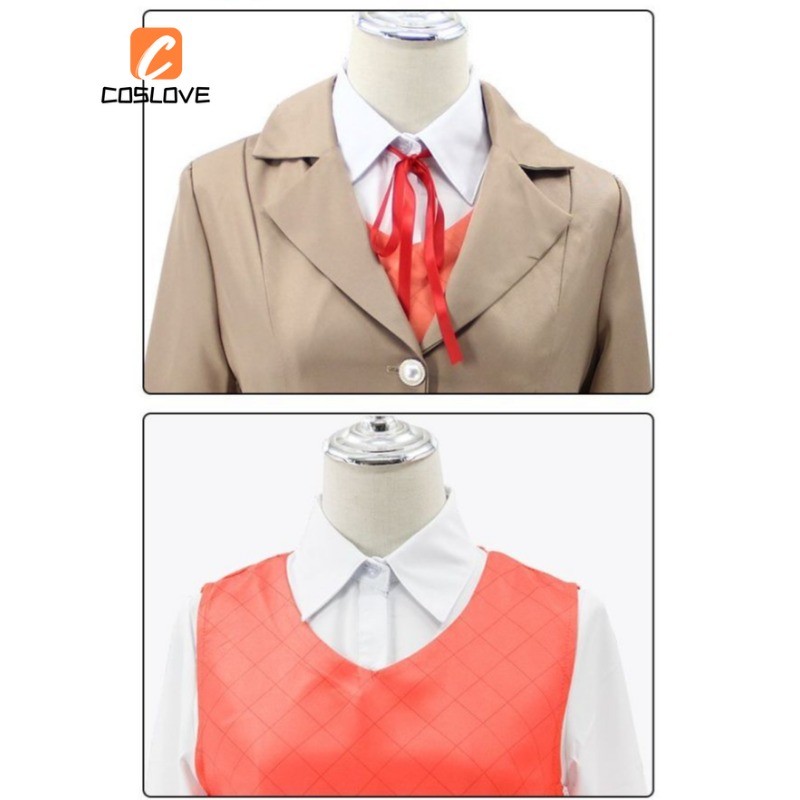 Anime Game Doki Doki Literature Club Monika Cosplay Clothing Full Set ...