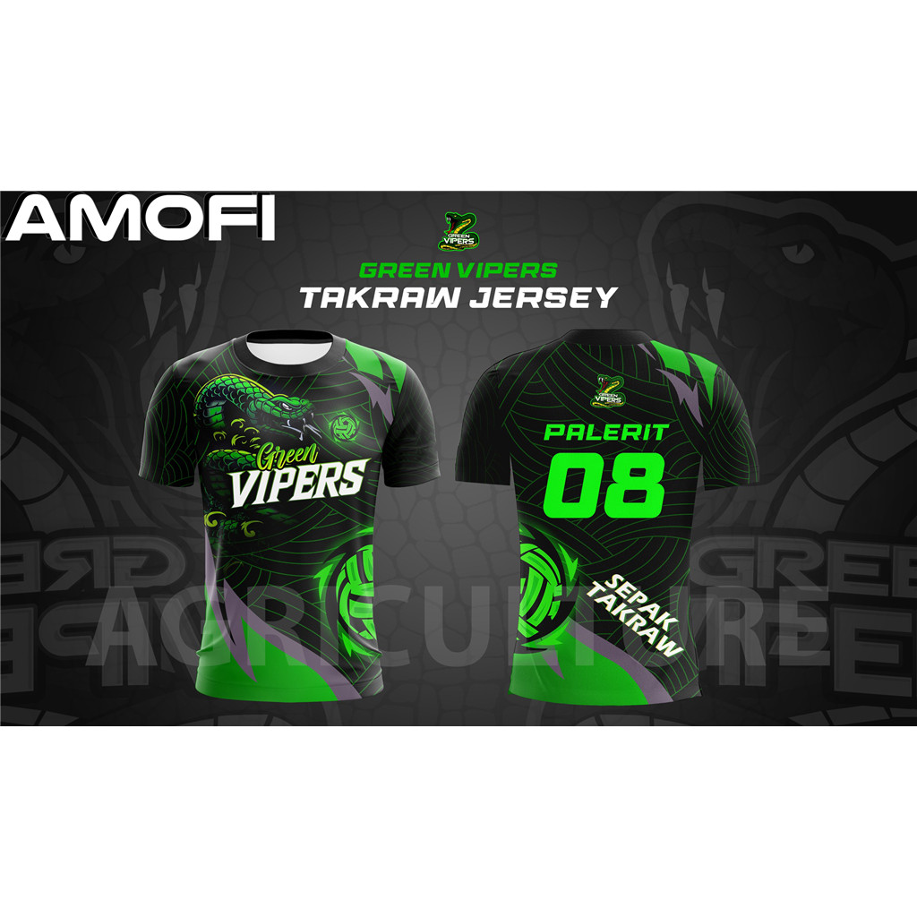 【Free Custom】VIPERS - 2025 New Design Sepak takraw jersey Custom tees ...