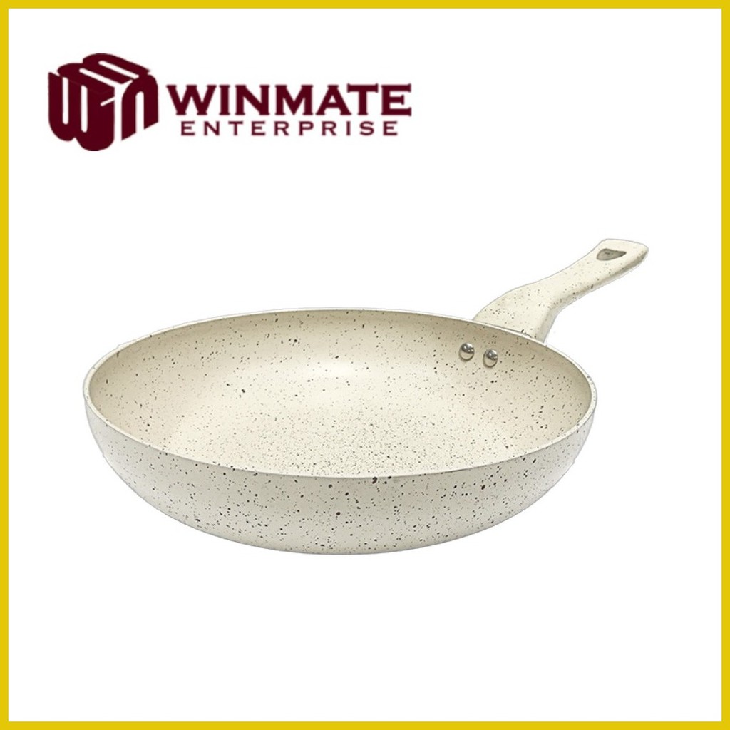 ♀ Marble Coating Non-Stick Frying Pan ( 20-30cm ) | Shopee Philippines
