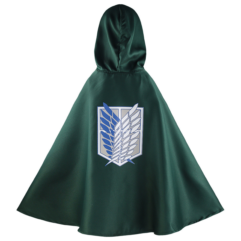 Attack On Titan Cosplay Scout Regiment Green Cloak Animation Costume ...