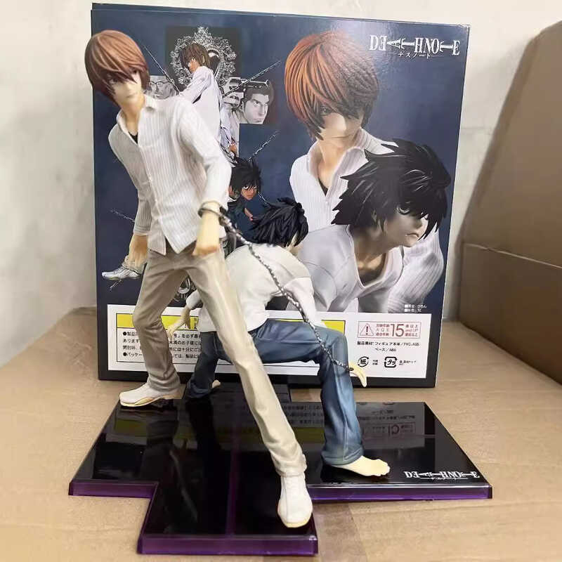 A Death Note Electric Shock GK Night God Moon&L Statue Handheld Model ...