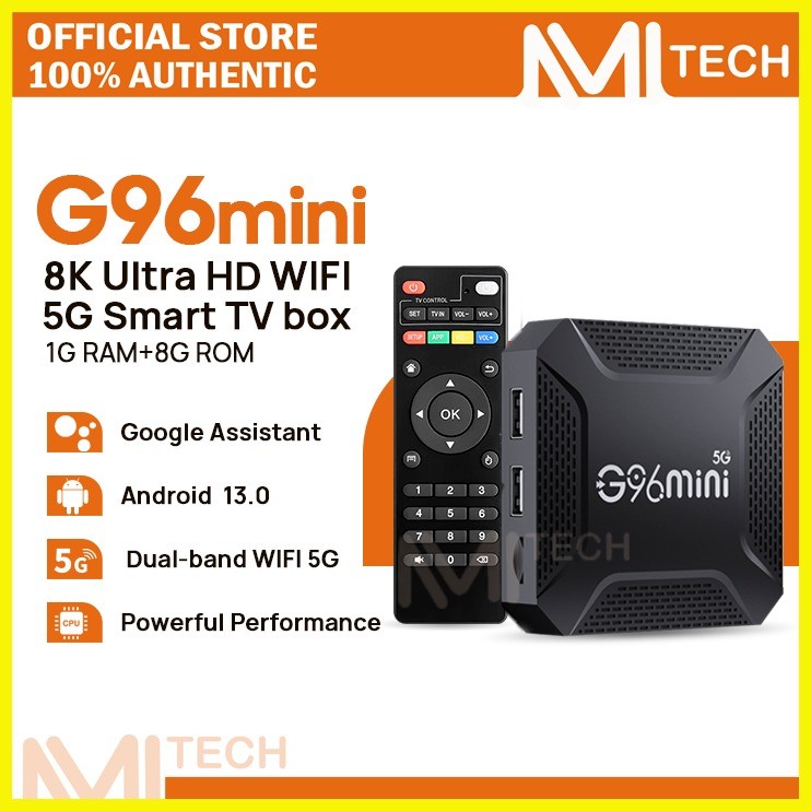⊕ ☂ G96 Mini TV Box 8K UHD 1GB+8GB Wireless 2.4G/5G dual-band WiFi ...
