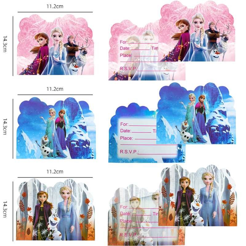 Party Supply - Frozen Greeting Card Single-Page Invitation Card For Kid ...