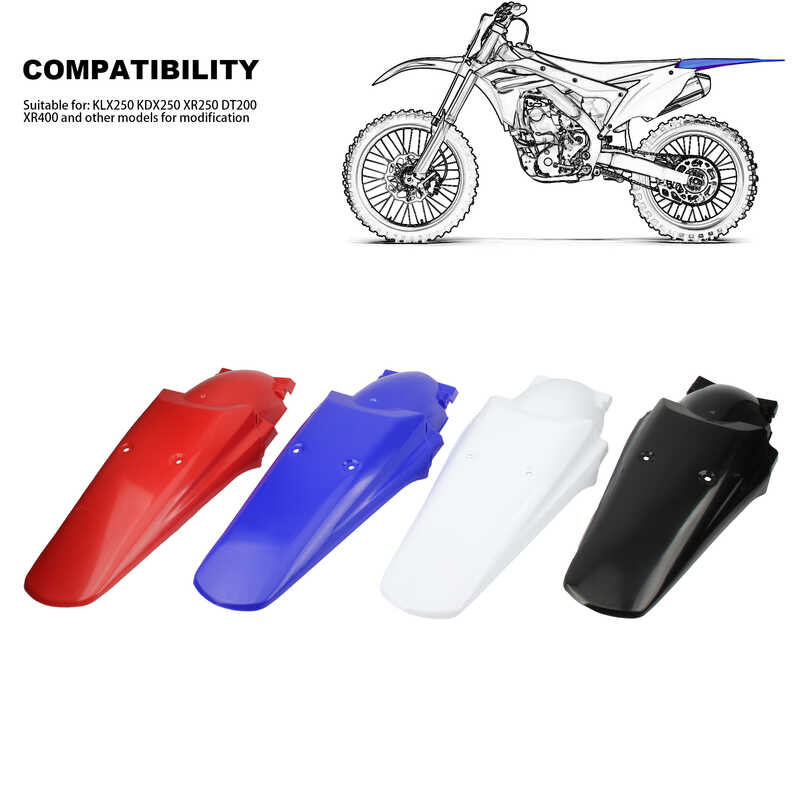 Enduro Motorcycle Rear Fender Honda 250 R XR 400R For Yamaha Kawasaki ...