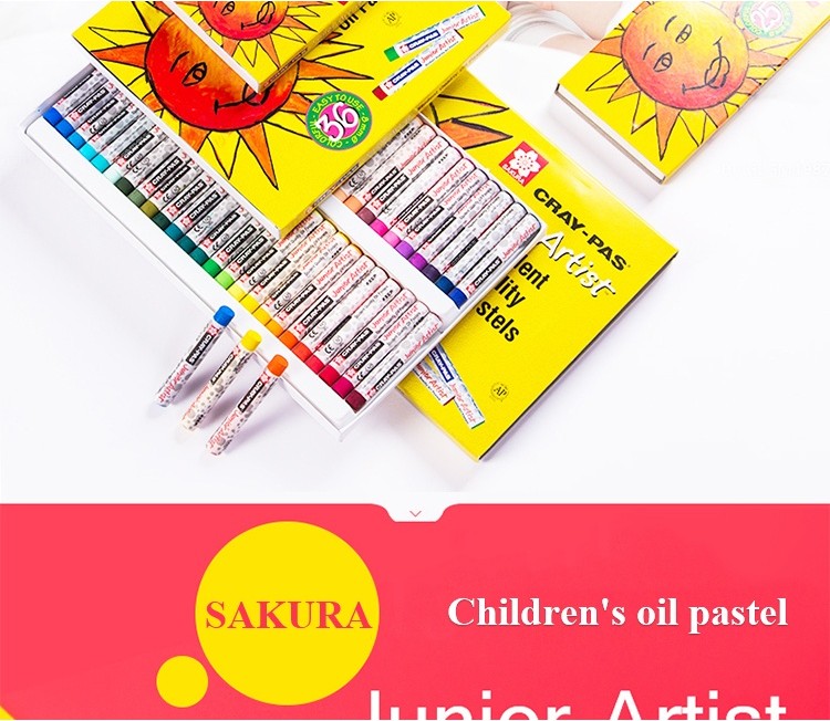 SAKURA Cray-Pas Junior Artist Soft Oil Pastel Painting Children's ...
