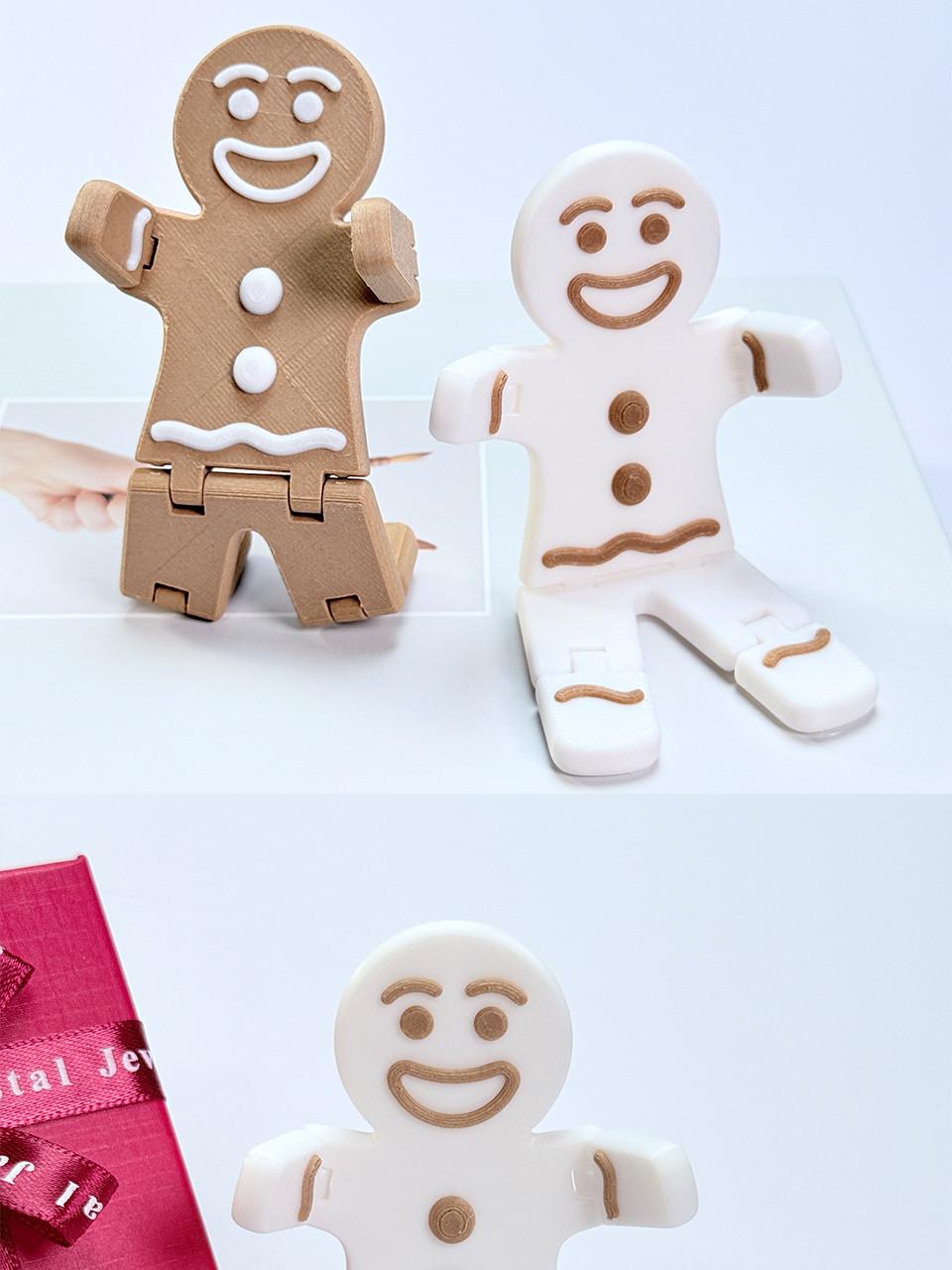 Christmas Decoration Gingerbread Man 3D Printing Product Joint Movable ...
