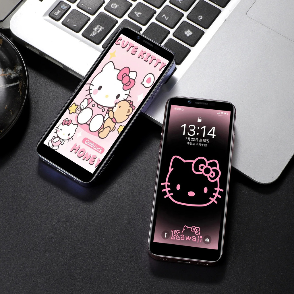 SOYES KT68 Hellokitty Smartphone Pink Blue Cartoon Cute New 4G Network ...