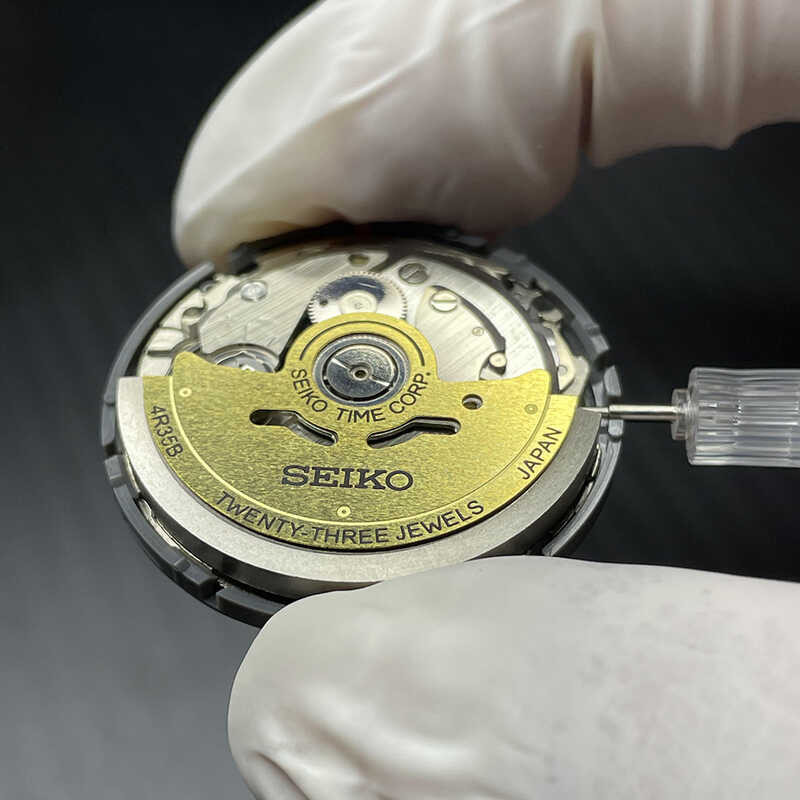 Baguhin Ang Tanging Kilusan Ng Nh35 Gamit Ang Gold Metal Patch 24 Jewels Automatic Self-Winding ...