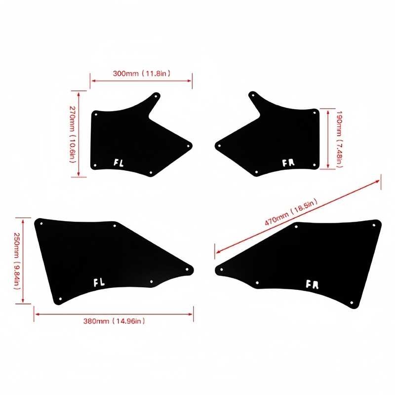 Ang Harap Na Wheel Mudguard Leather Engine Compartment Fender Lining ...